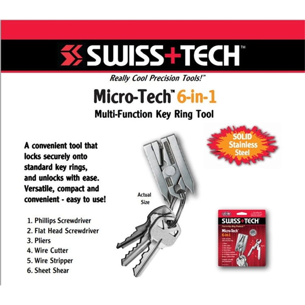 Multitool Swiss Tech Micro-Tech 6w1 EDC